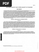 Usp-General Chapters - 616 - Bulk Density and Tapped Density | PDF ...