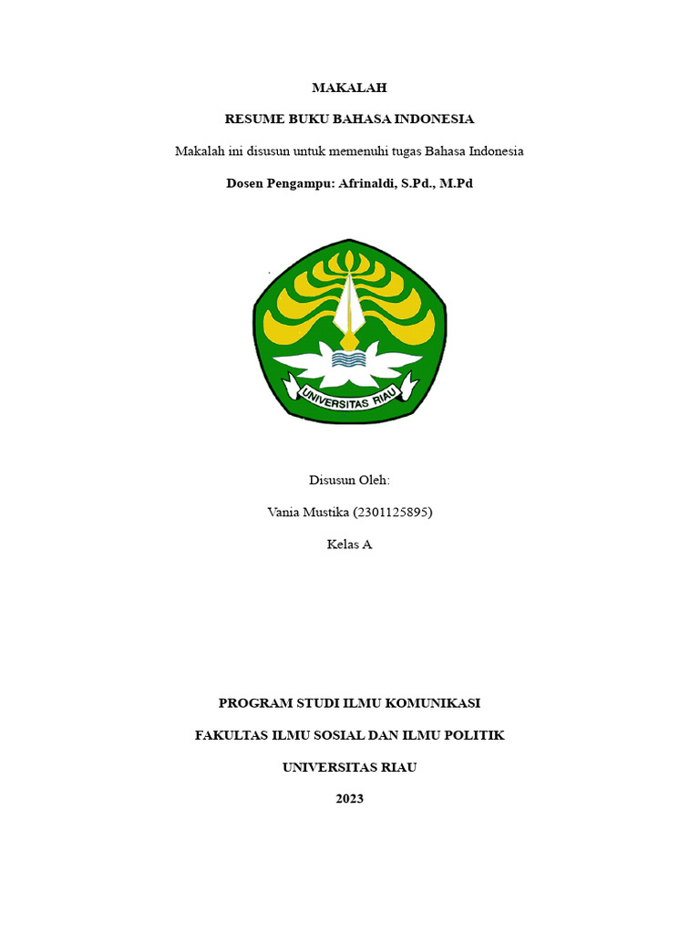 Resume Buku Bindo | PDF