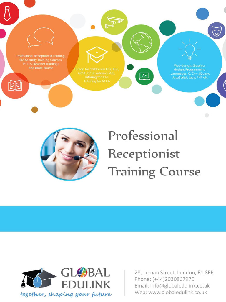 Professional Receptionist Training Workshop | PDF | Body Language ...