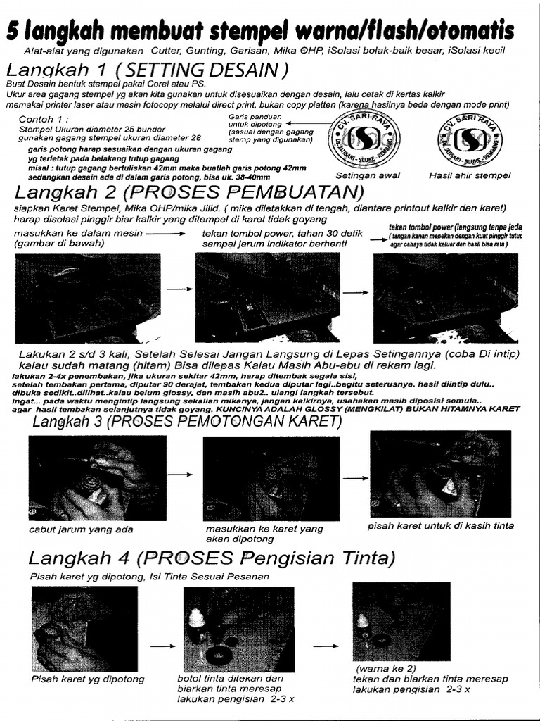 Cara Membuat Stempel | PDF