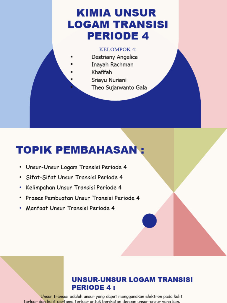 Unsur Logam Transisi Periode 4 | PDF