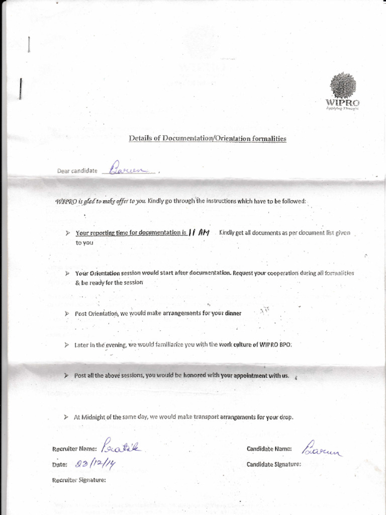Wipro Document | PDF