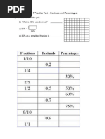 Year 8 Maths Test - Percentage - Questions | PDF | Teaching Methods ...