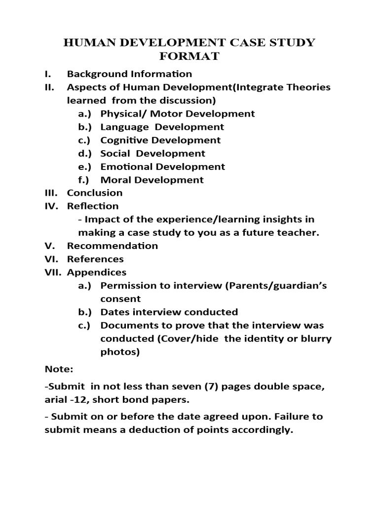 Case Study Format | PDF