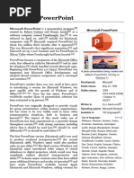 History of Microsoft PowerPoint | PDF | Microsoft Power Point ...