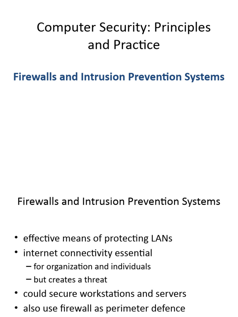 Firewalls | PDF | Firewall (Computing) | Proxy Server