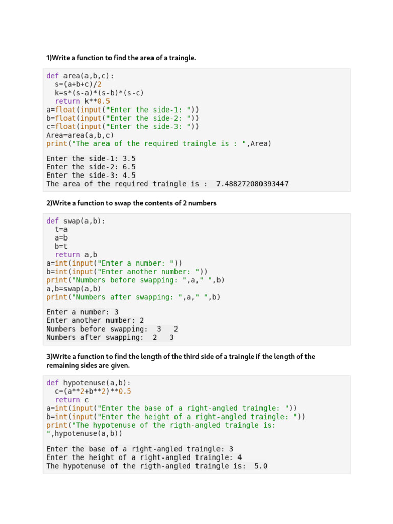 Python Lab Work | Download Free PDF | Arithmetic | Discrete Mathematics