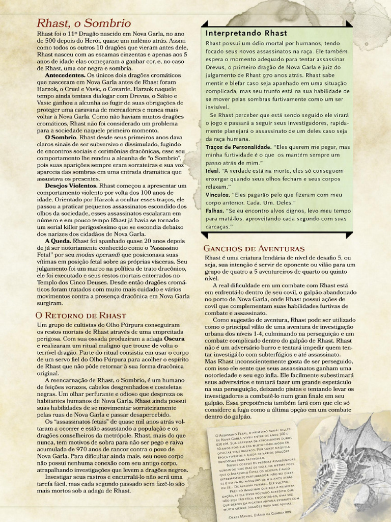 Rhast, o Sombrio | PDF