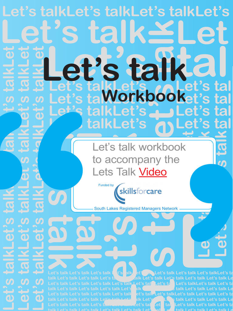 Lets Talk Workbook V3 | PDF | Identity (Social Science) | Nursing