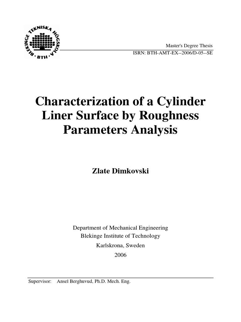 Full Text 01 | PDF | Surface Roughness | Low Pass Filter