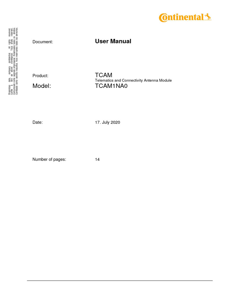 TCAM User Manual NA Variant Model TCAM1NA0 v4 4820684 | PDF | Wi Fi | Radio