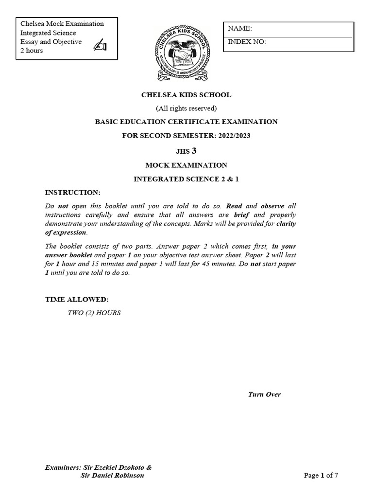 Science - Form 3 - 2023 | PDF | Earth | Sun