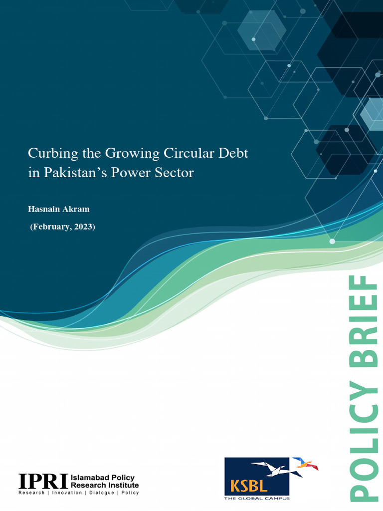 Circular Debt Paper Hasnain Updated | PDF | Subsidy | Government Budget ...