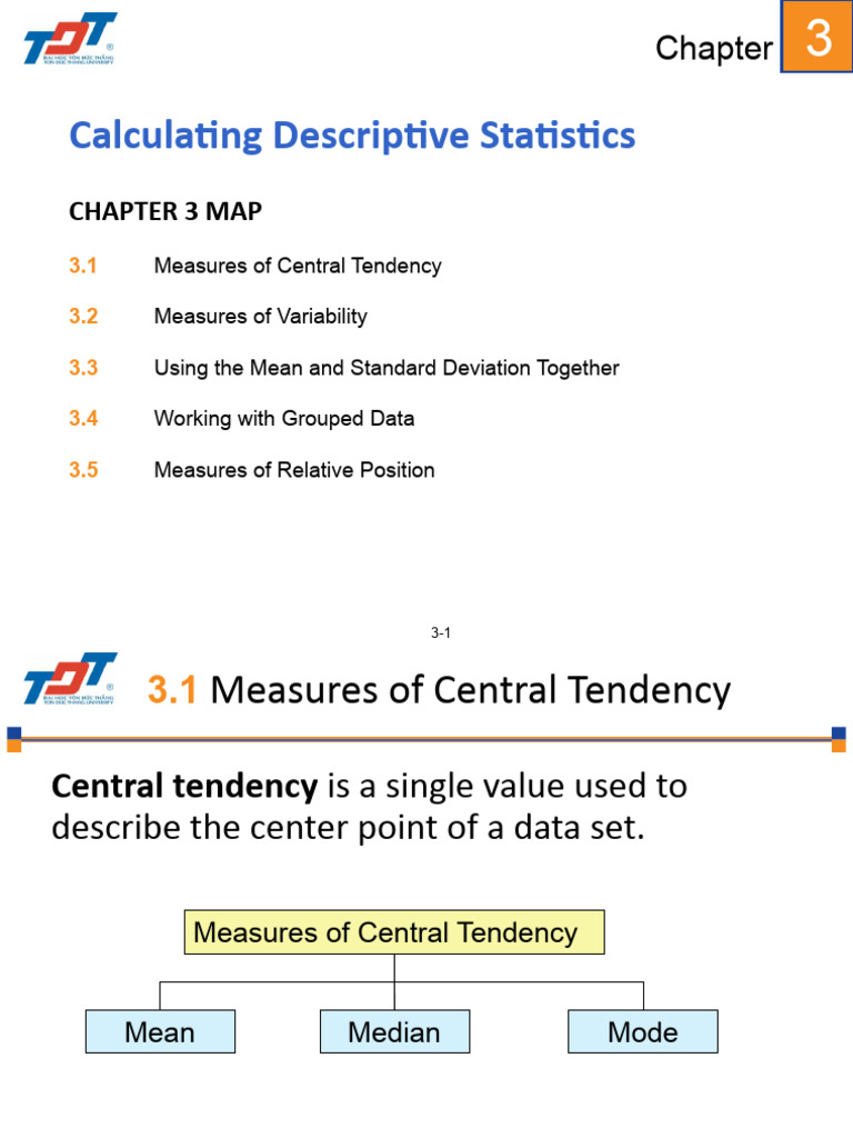 Chapter 03 | PDF | Mode (Statistics) | Mean