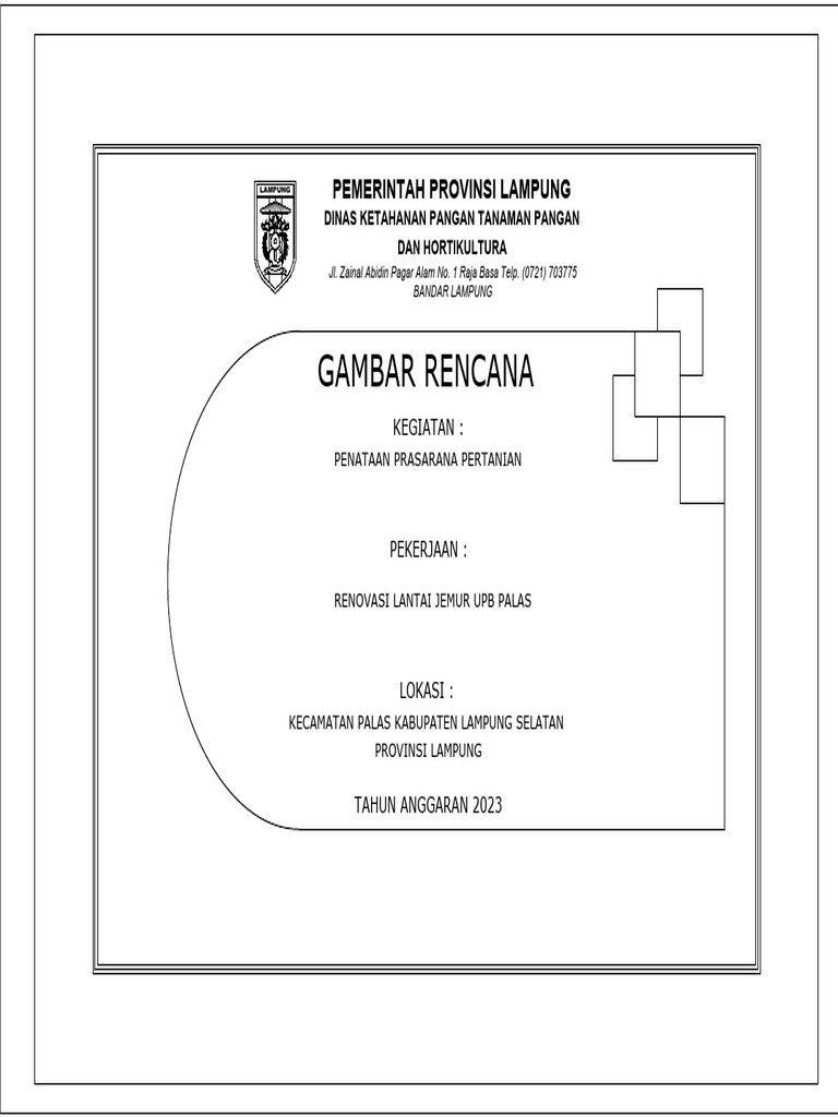 Gambar Renovasi Lantai Jemur Upb Palas TTD | PDF