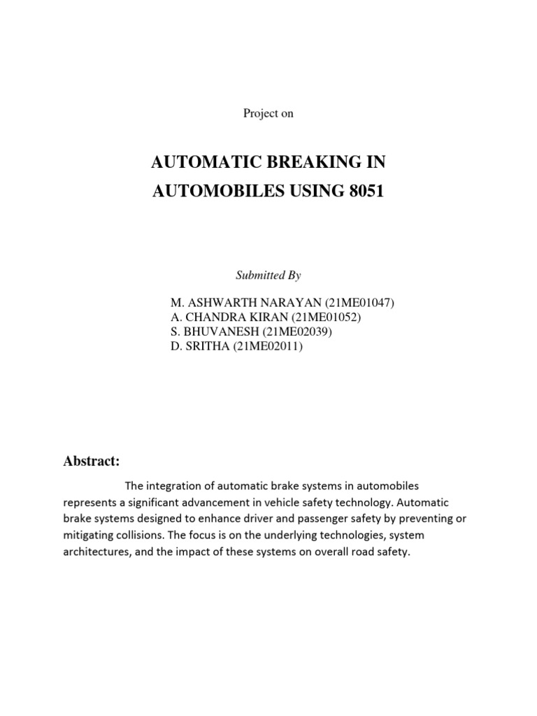Microcontrollers Project | PDF | Computing | Computer Engineering