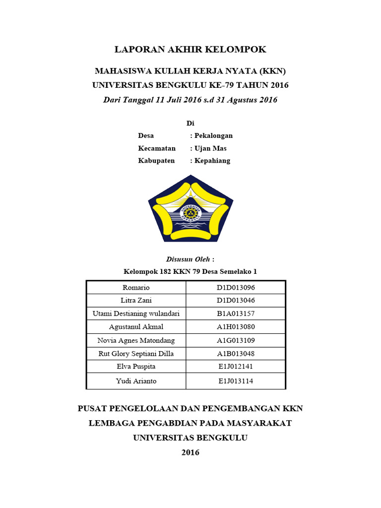 Laporan Akhir Kelompok | PDF