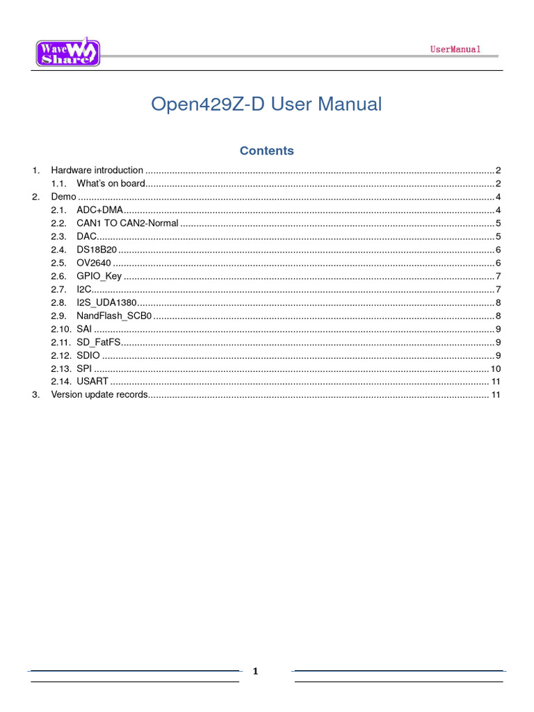 Open429Z D UserManual | PDF | Usb | Computer Hardware