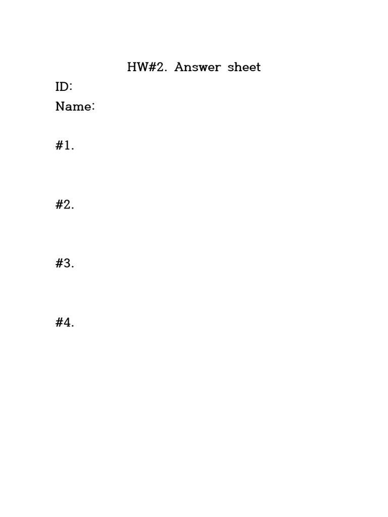 HW#2 (Solution) | PDF