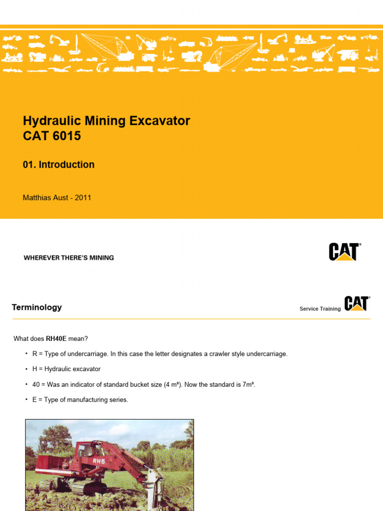 CAT 6015 Excavator Specs Guide | PDF | Propulsion | Rotating Machines