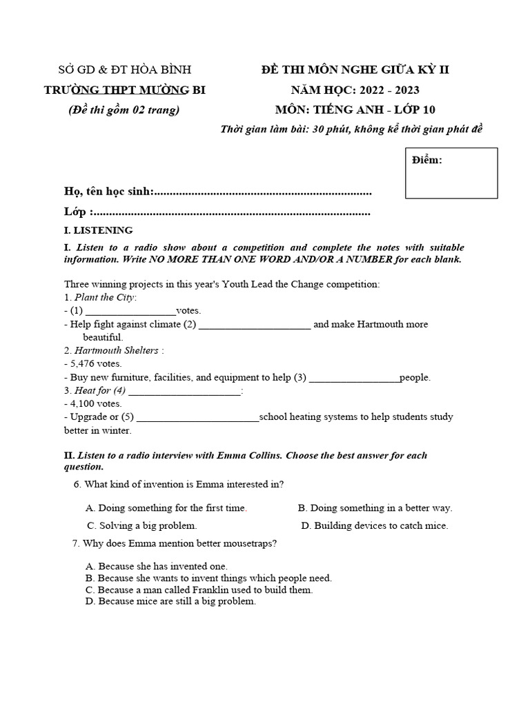 Listening Gi A K 2 | PDF | Mammals