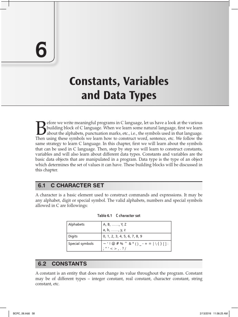 BCPC 06 | Download Free PDF | Integer (Computer Science) | Variable (Computer Science)
