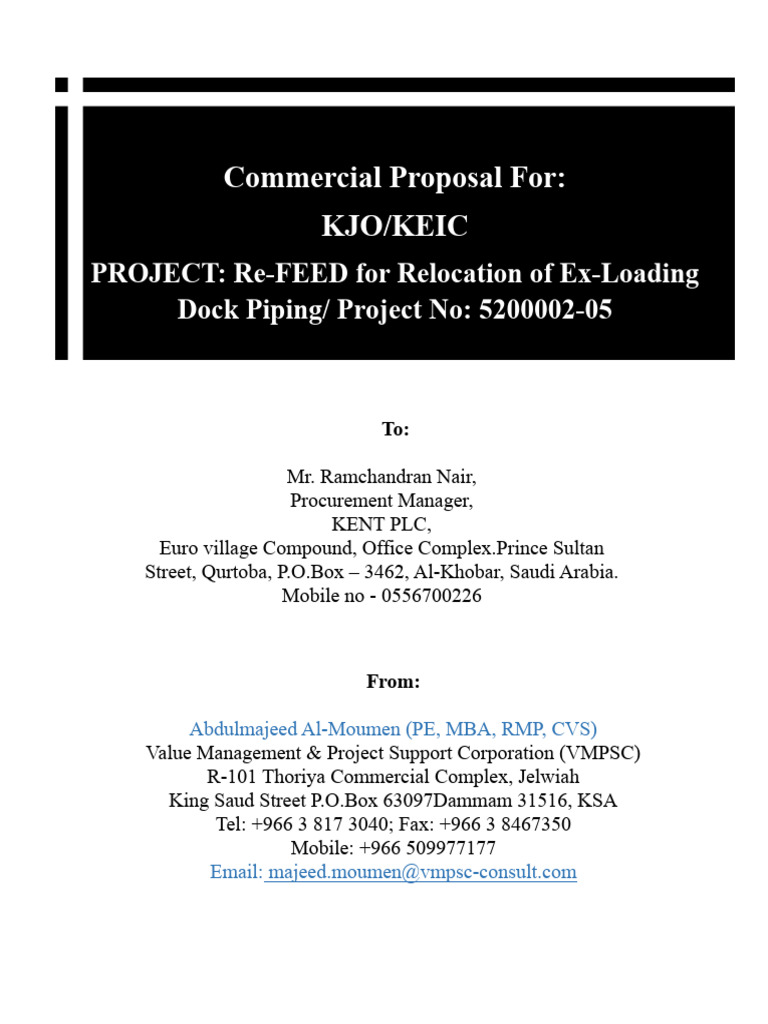 Commercial Proposal | PDF