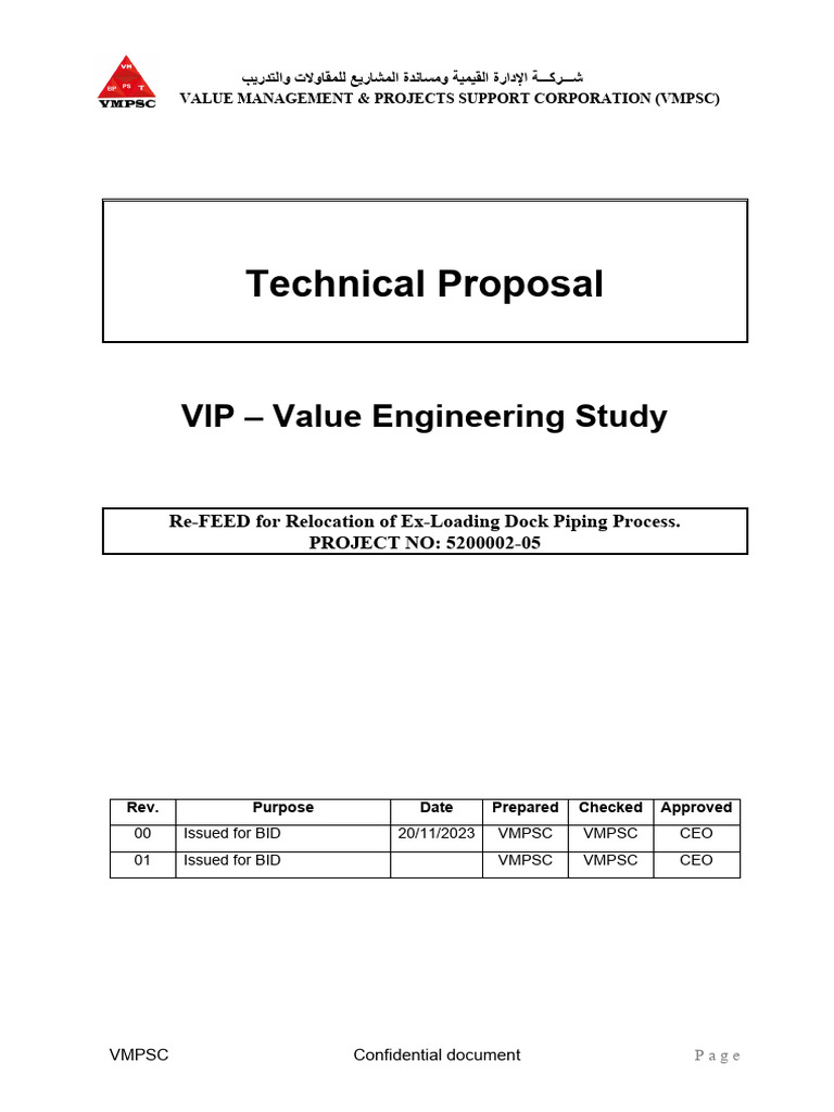 Re-FEED For Relocation of Ex-Loading Dock Piping Technical Proposal | PDF | Architect | Life ...