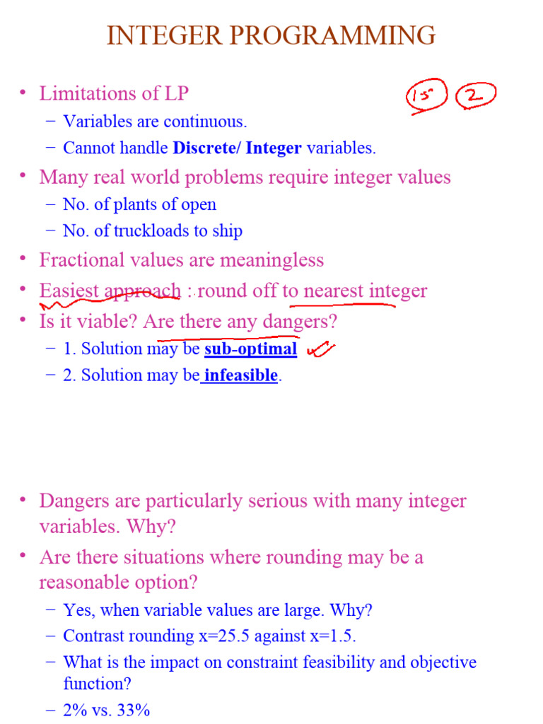 Milp For Cse - 2023 | PDF | Mathematical Optimization | Linear Programming