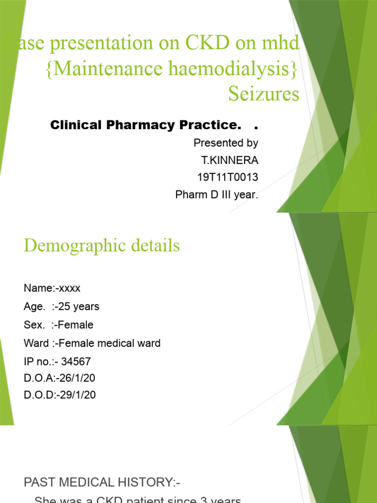 Case On CKD - Nithya Keerthana | Download Free PDF | Causes Of Death | Physiology