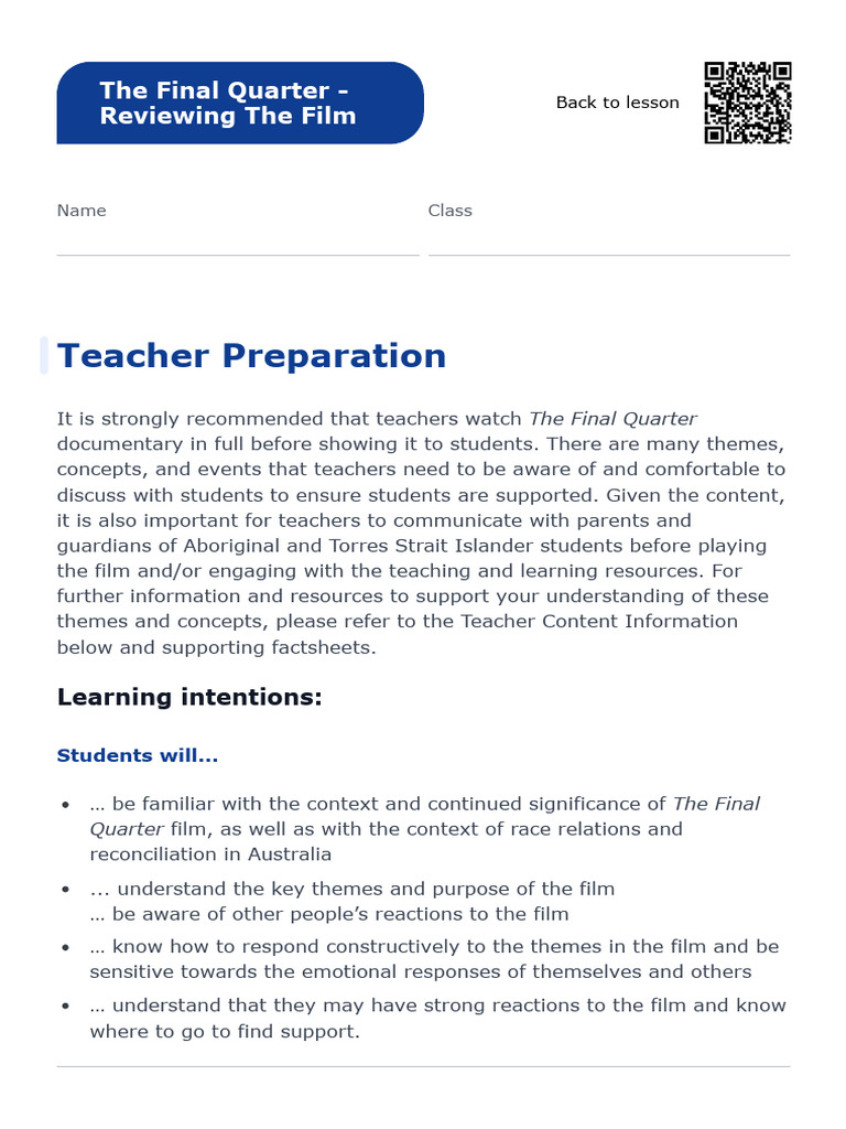 Understanding The Final Quarter Film | PDF | Social Science | Foreign ...