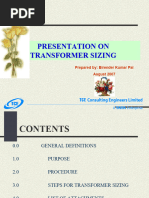 Transformer Sizing Calculation | PDF | Power Engineering | Transformer