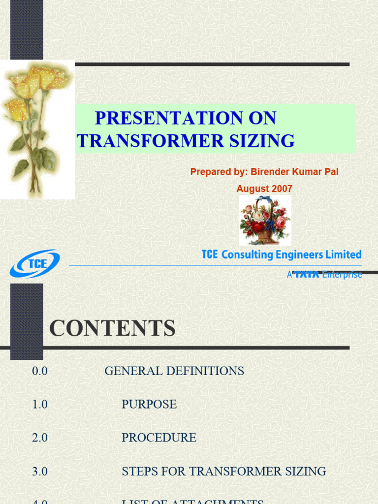 Transformer Sizing Pdf Transformer Electric Motor