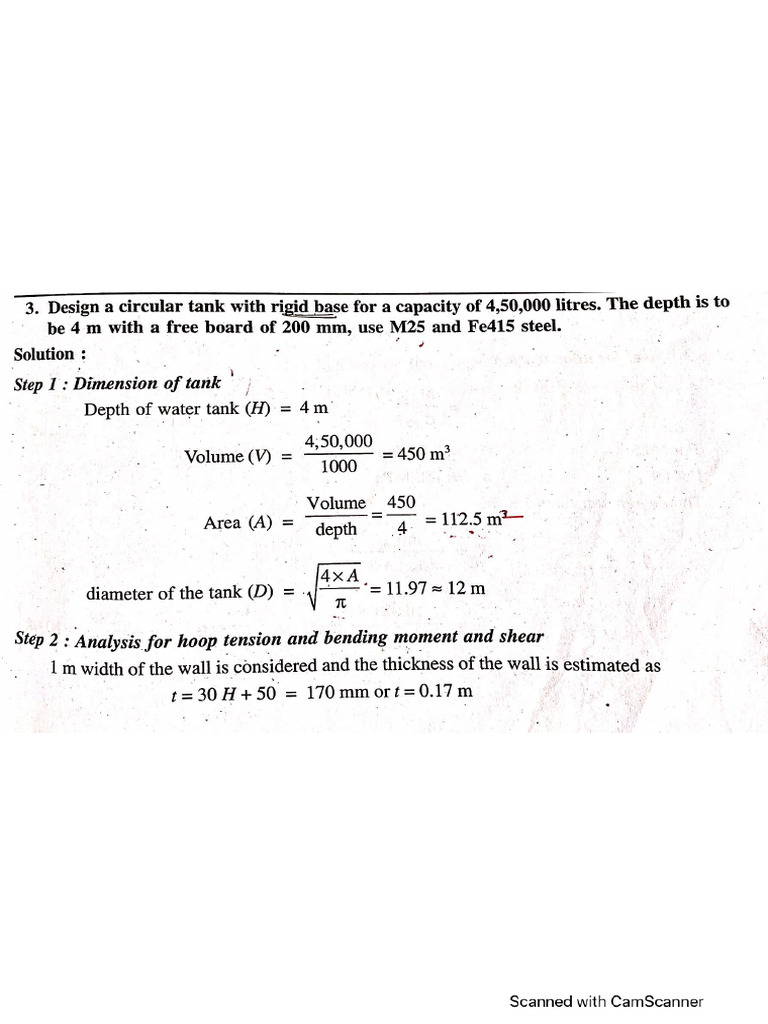 Design of Tank 3&4 - 20211228200738 | PDF