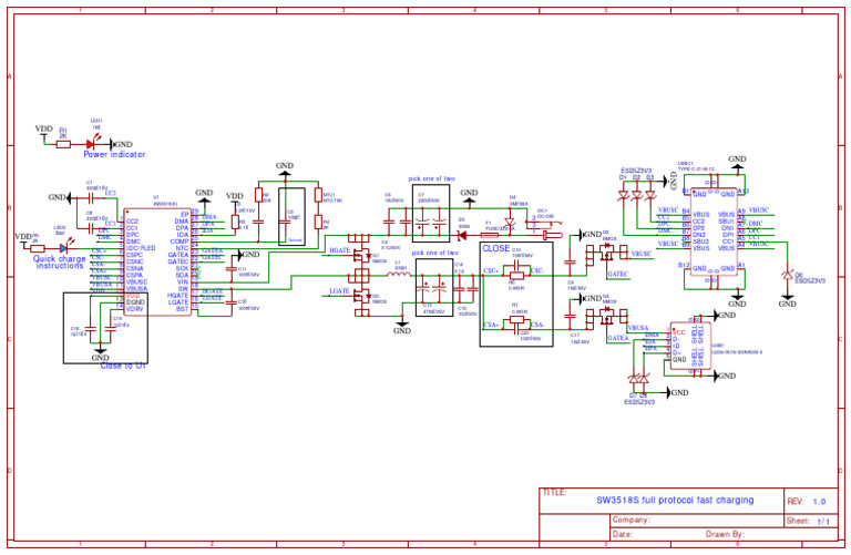 Schematic - SW3518S Full Protocol Fast Charging | PDF | Chess Theory ...