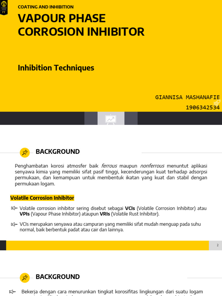 Giannisa - Vapour Phase Inhibitor | PDF