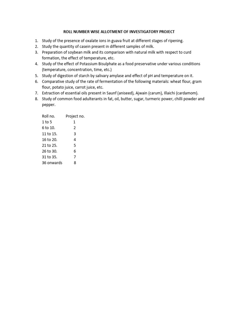 Investigatory Project | PDF