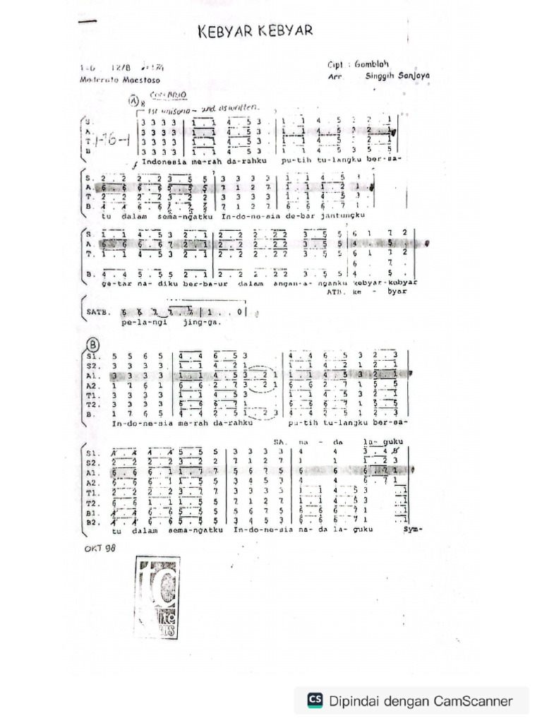Kebyar Kebyar - Gombloh | PDF