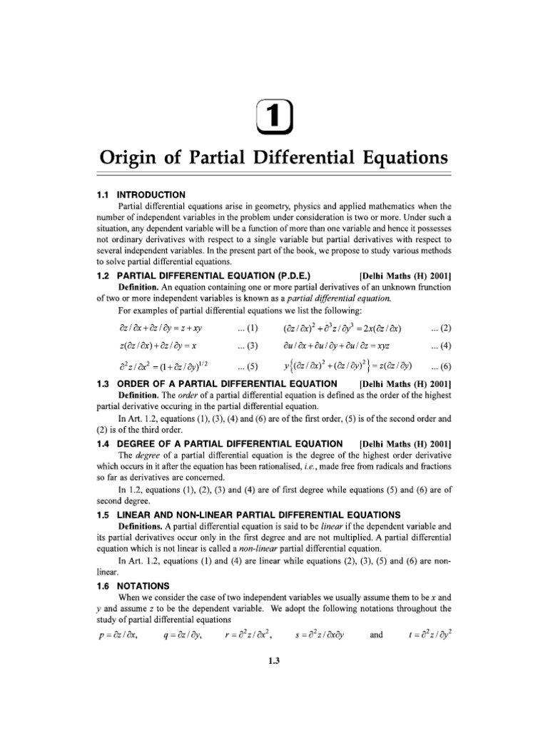 Formation of Pde | PDF