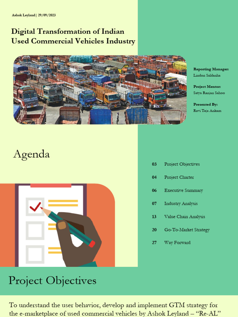 Digital Transformation of Indian Used Commercial Vehicles Industry ...
