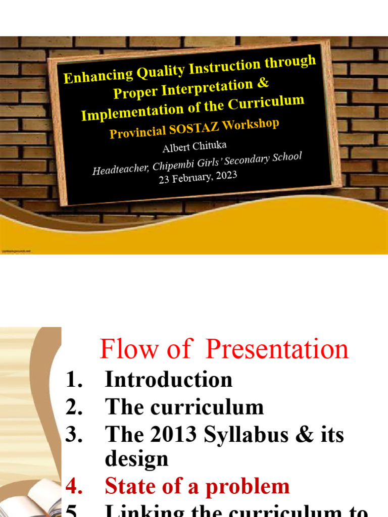 SOSTAZ Workshop on Curriculum Implementation | PDF | Curriculum | Learning