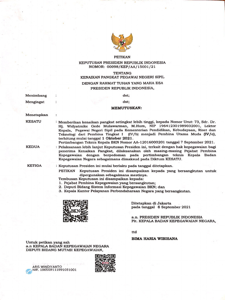 SK Pangkat Iv C | PDF