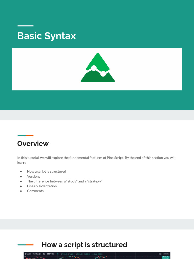 Pinescript Basic Syntax Slides Pdf Systems Engineering
