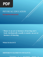Understanding The Five Elements of Dance | PDF