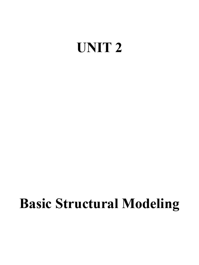 Oosd Unit 2 | PDF | Class (Computer Programming) | Conceptual Model