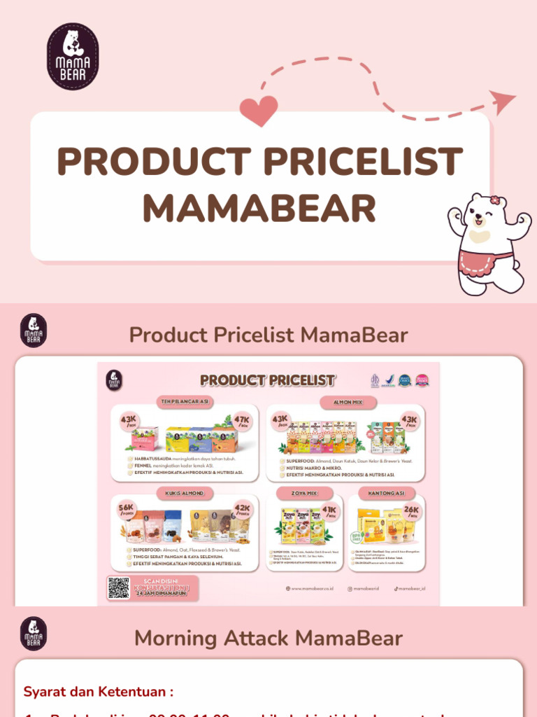 Pricelist Katalog Jastip Mamabear X Imbex 2023 | PDF