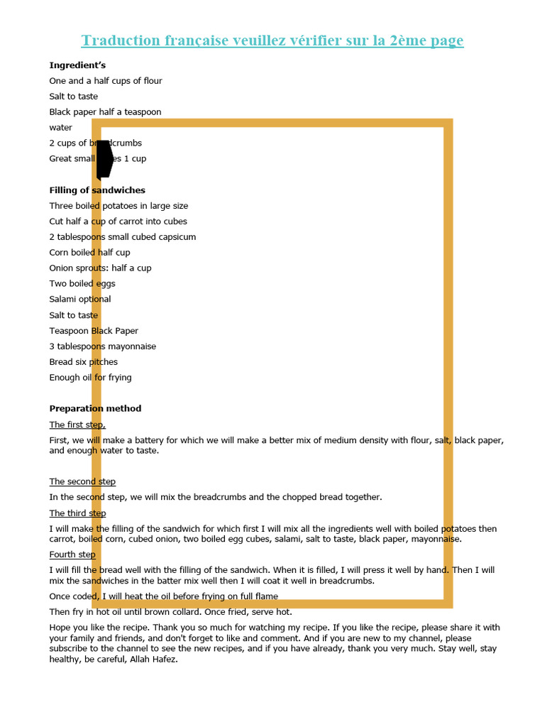 Korian Send | PDF | Breads | Bread Crumbs