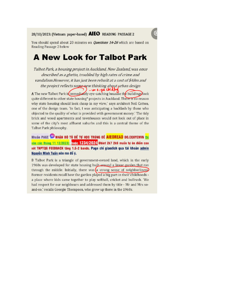 A New Look For Talbot Park | PDF