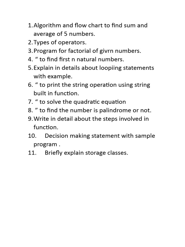 Algorithm and Flow Chart To Find Sum and Average of 5 Numbers | PDF Algorithm and Flow Chart To Find Sum and Average of 5 Numbers | PDF