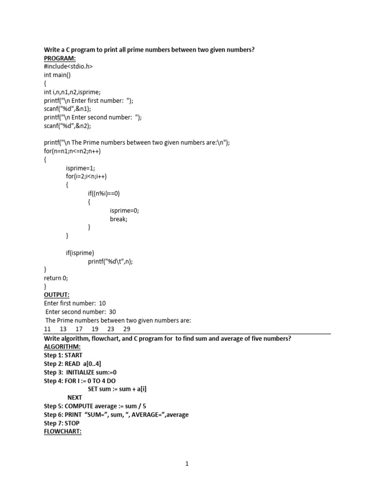 PSPC Important Program For Internal I | PDF | Mathematical Analysis | Matrix Theory